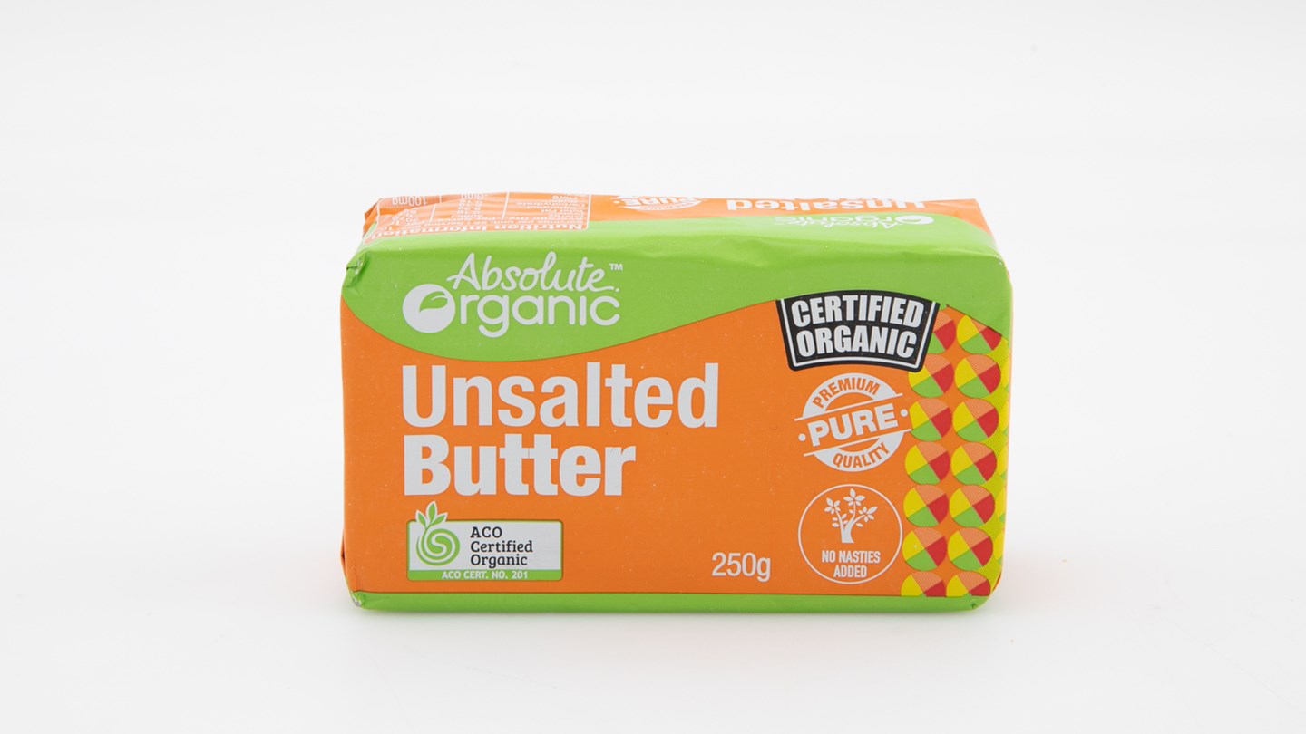 Absolute Organic Unsalted Butter Review | Butter | CHOICE