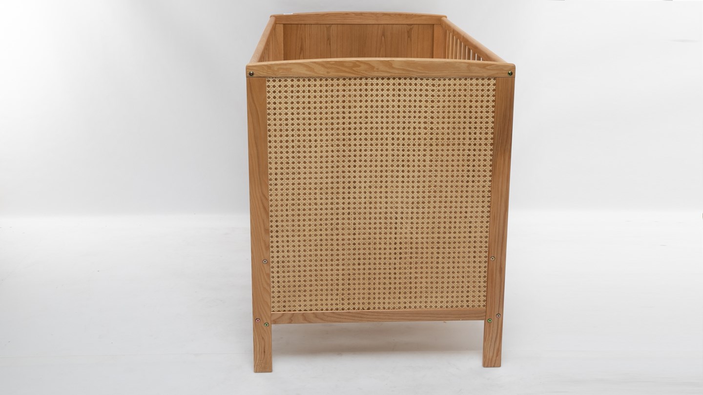 Adairs Baby Arden Natural Rattan Review | Cot | CHOICE