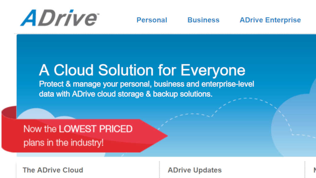 Adrive Personal Premium 100GB to 20TB+ Review | Online cloud backup ...