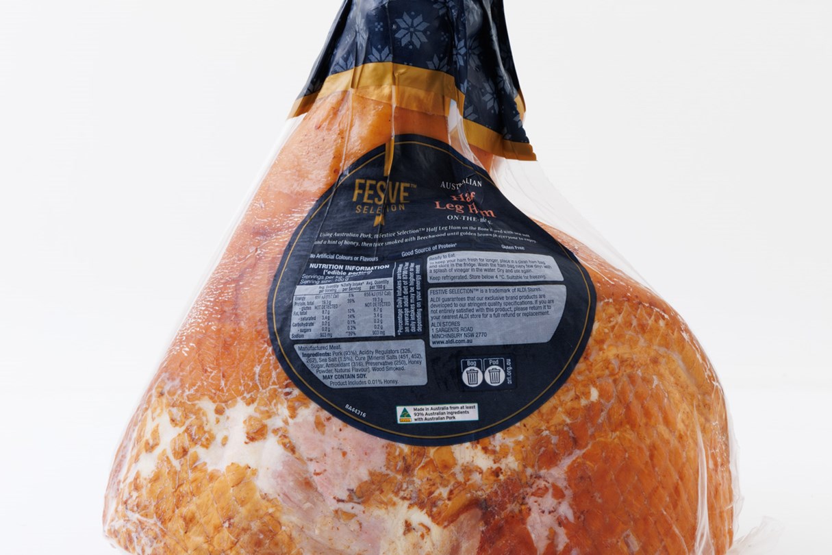 Aldi Festive Selection Australian Half Leg Ham On-The-Bone Review ...