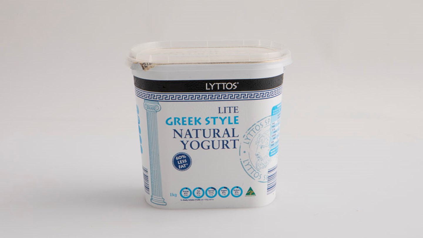 Aldi Lyttos Lite Greek Style Natural Yogurt Review | Greek yoghurt | CHOICE
