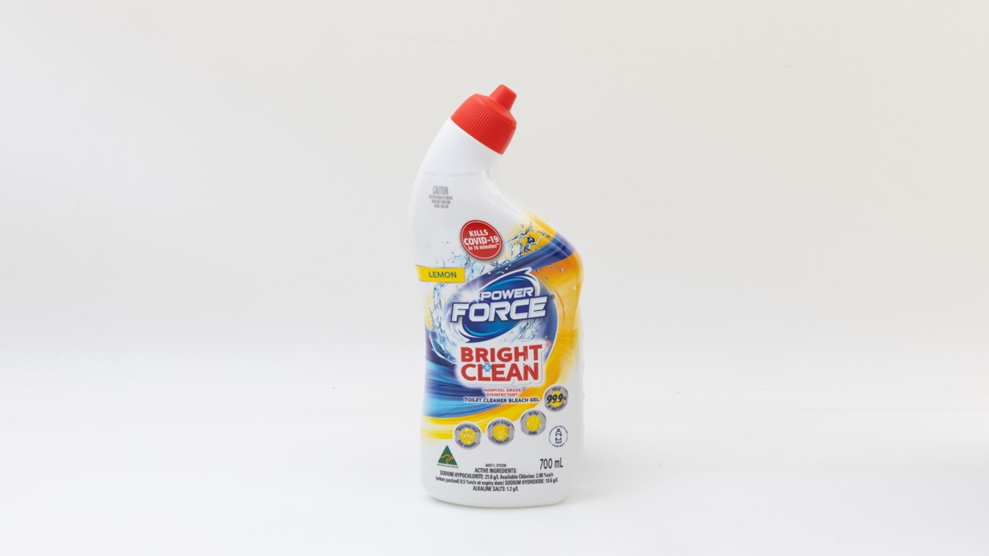 Aldi Power Force Bright & Clean Oxy Toilet Cleaner Bleach Gel Review ...