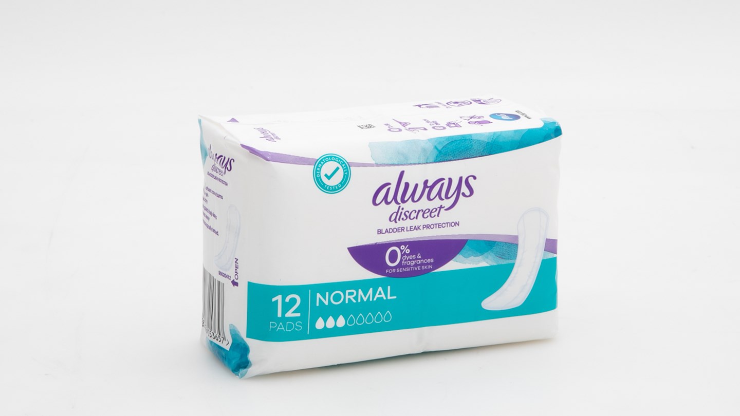 Always Discreet 0 Percent Normal Pads Review | Incontinence pad | CHOICE