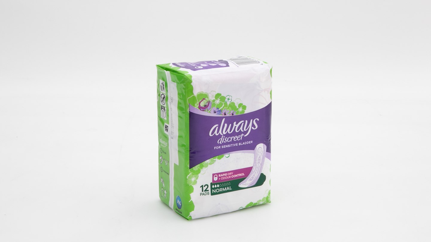 Always Discreet 0 Percent Normal Pads Review | Incontinence pad | CHOICE