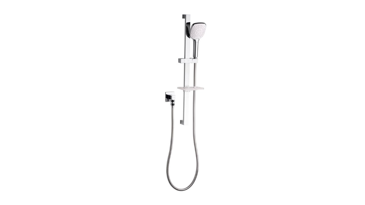 American Standard Cygnet Single Rail Shower Square with Wall Water ...