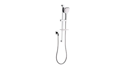 American Standard Cygnet Single Rail Shower Square with Wall Water ...