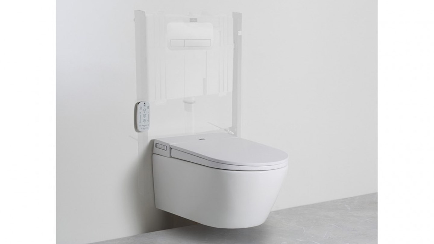 Caroma Urbane Wall Faced Toilet with Geberit Sigma8 Concealed Cistern ...