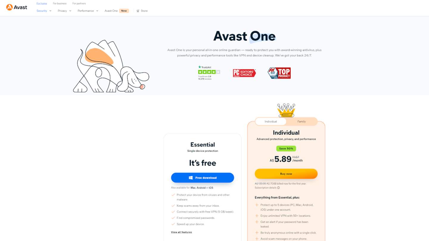 Avast One Essential Review | Antivirus desktop security software | CHOICE