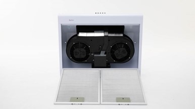 Bellini BRA603SW2-F 60cm Painted White Slimline Rangehood With Twin ...