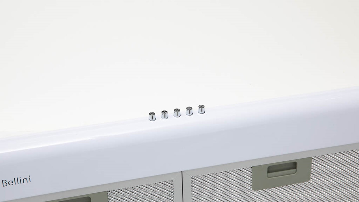 Bellini BRA603SW2-F 60cm Painted White Slimline Rangehood With Twin ...