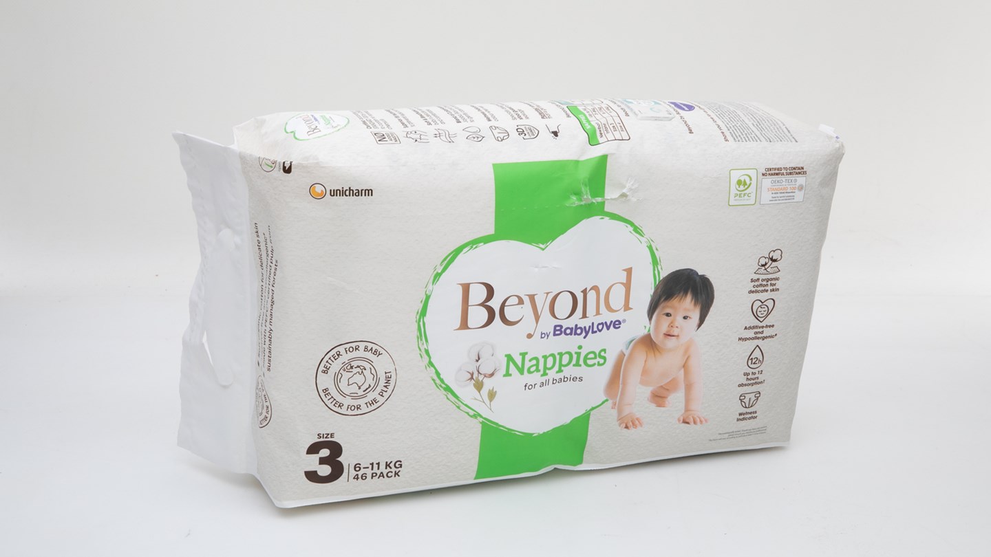 Beyond by Babylove Size 3 Nappies Review | Disposable nappy | CHOICE