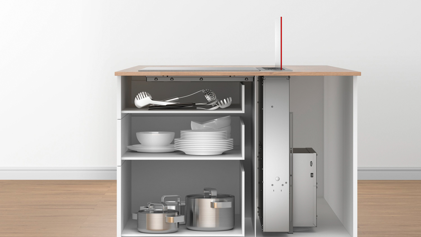 Bosch Series 8 Downdraft Ventilation 80cm Clear Glass (DDW88MM66/02 ...