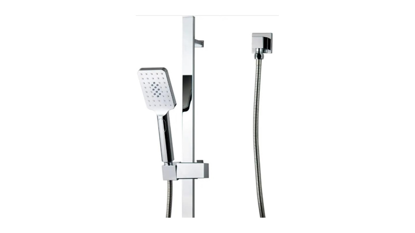 Posh Domaine Single Rail Shower 3 Functions with Wall Water Inlet Matte ...