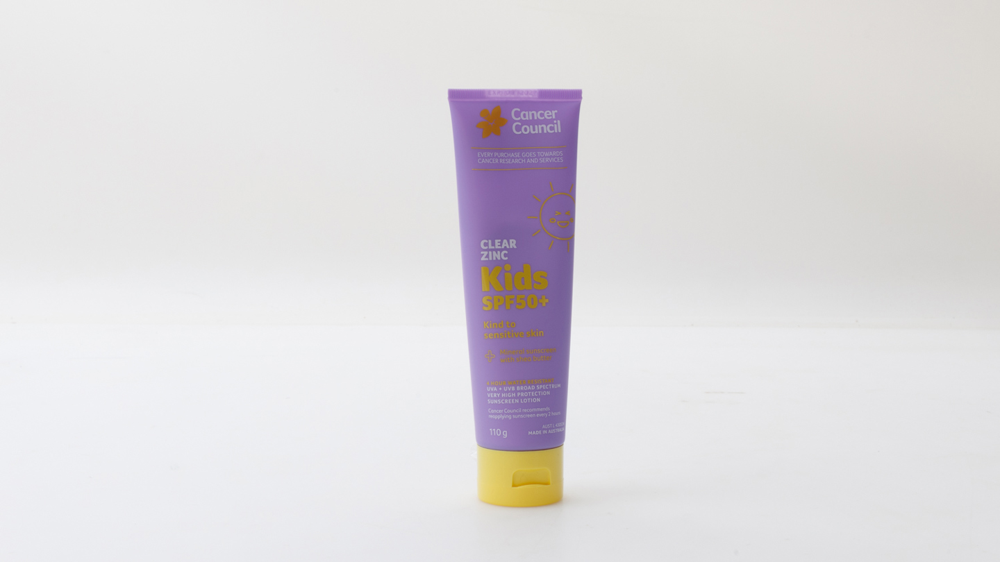 Cancer Council Kids Clear Zinc 50+ 110g Review | Sunscreen | CHOICE