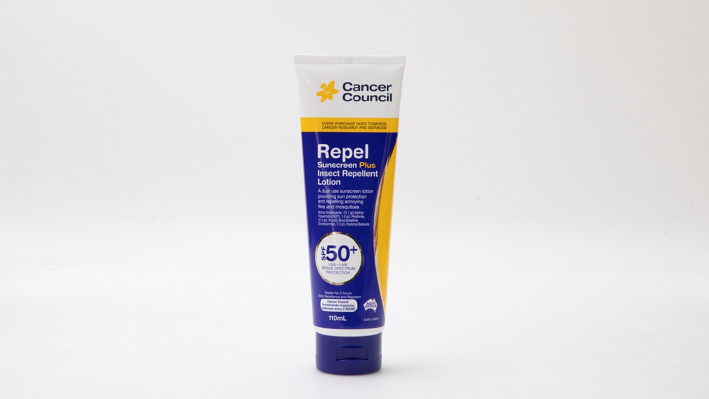 Cancer Council Repel Sunscreen Plus Insect Repellent 50SPF Lotion ...