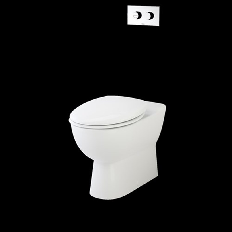 Caroma Urbane Invisi Wall Hung Toilet Suite with Arc Soft Close Seat ...