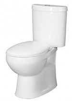 Caroma Luna Cleanflush Wall Faced Close Coupled Back Entry Toilet Suite ...