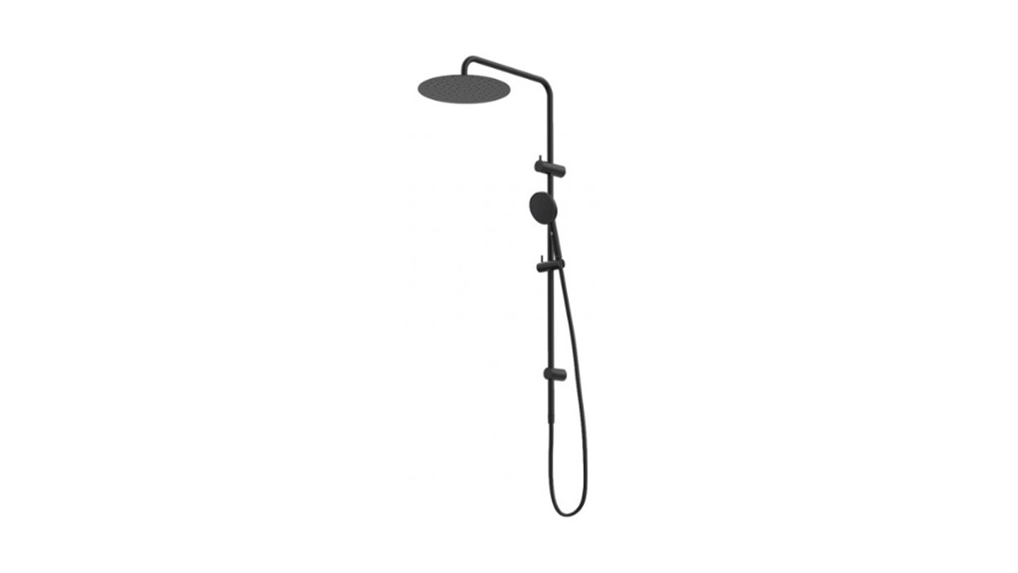 Caroma Urbane II Rail Shower with 300mm Overhead Matte Black 99630B3A ...