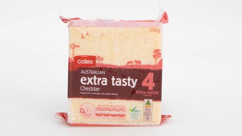 Coles Australian Vintage Cheddar Review | Cheddar cheese | CHOICE
