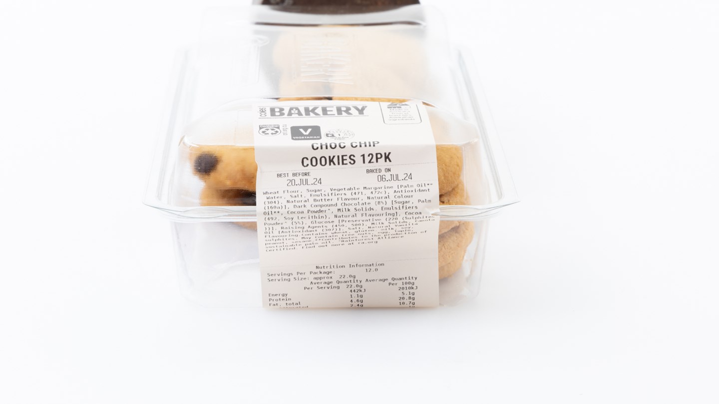 Coles (Bakery) Choc Chip Cookies Review | Chocolate chip cookie | CHOICE