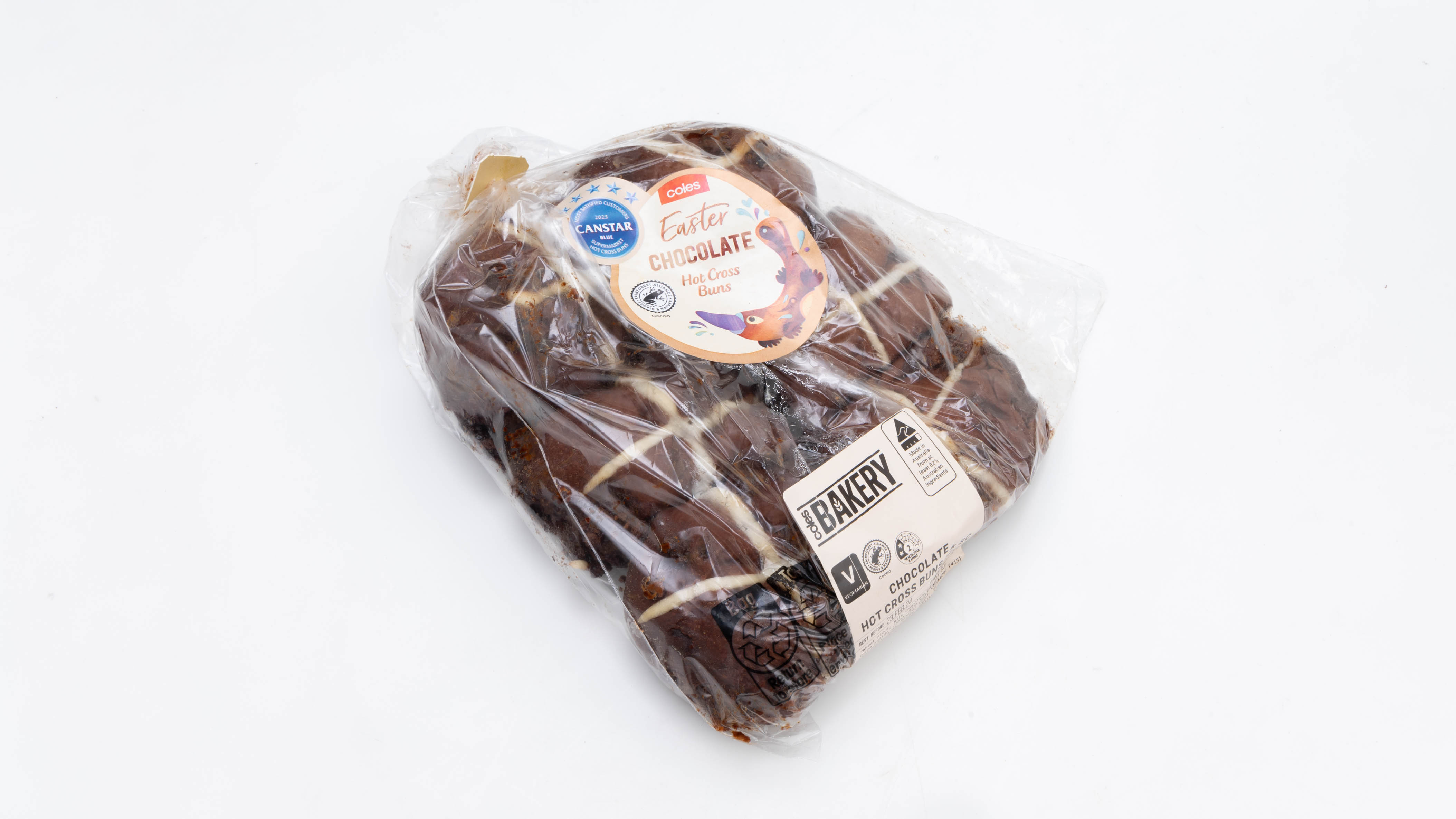 Coles Bakery Chocolate Hot Cross Buns Review | Hot cross buns | CHOICE