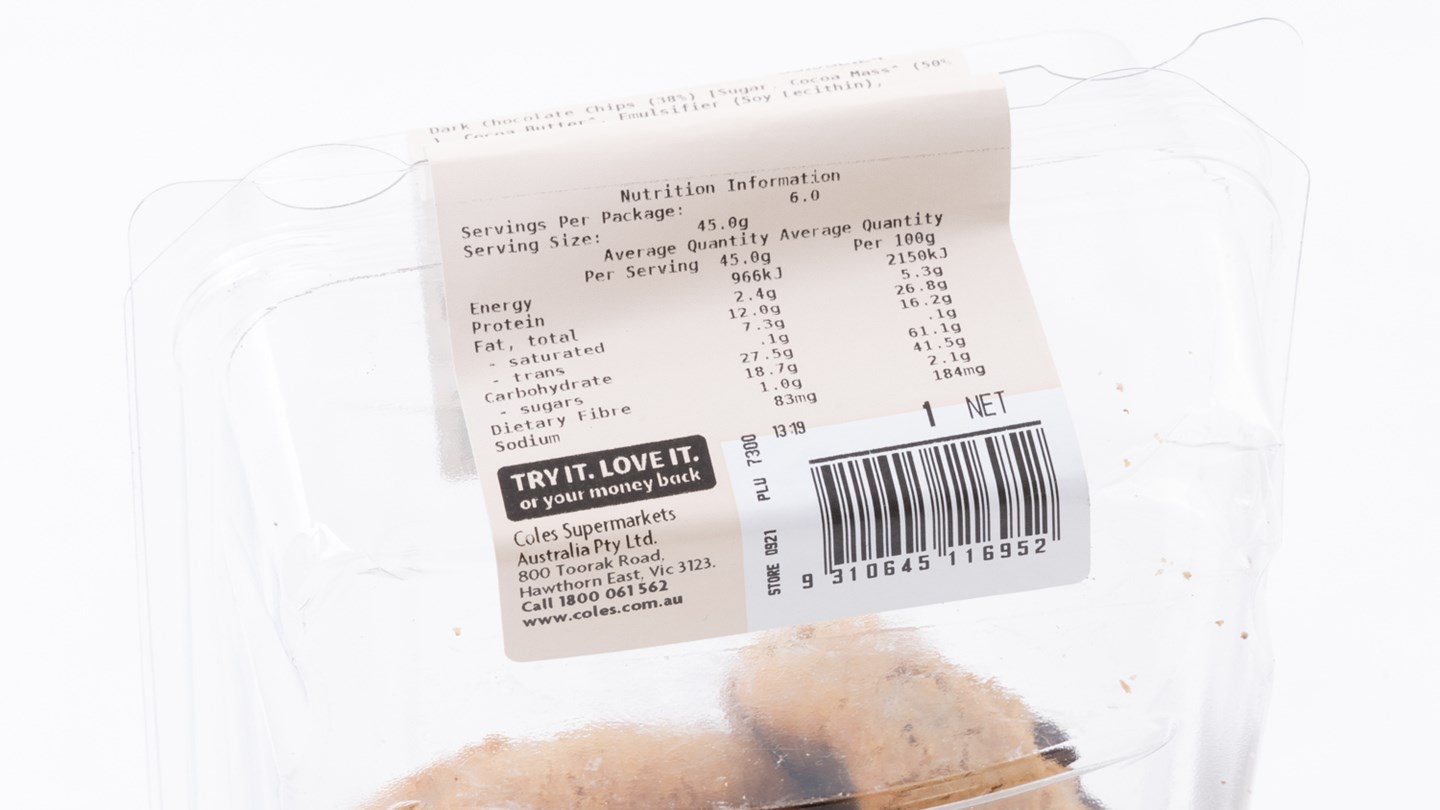 Coles (Bakery) Ultimate Chocolate Chip Cookie 40% Chocolate Chip Review ...