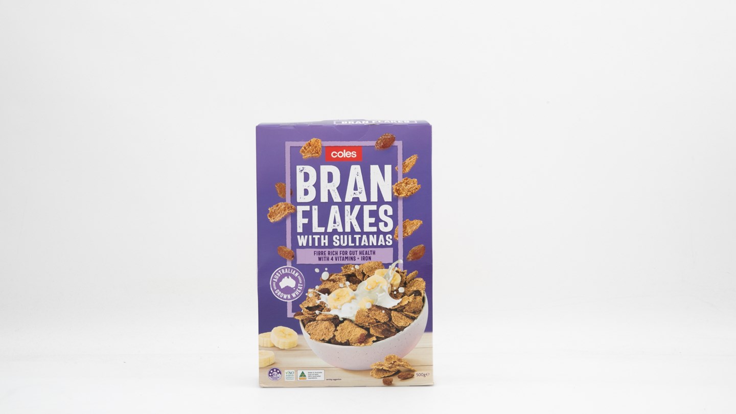 Coles Bran Flakes with Sultanas Review | Breakfast cereals comparison ...