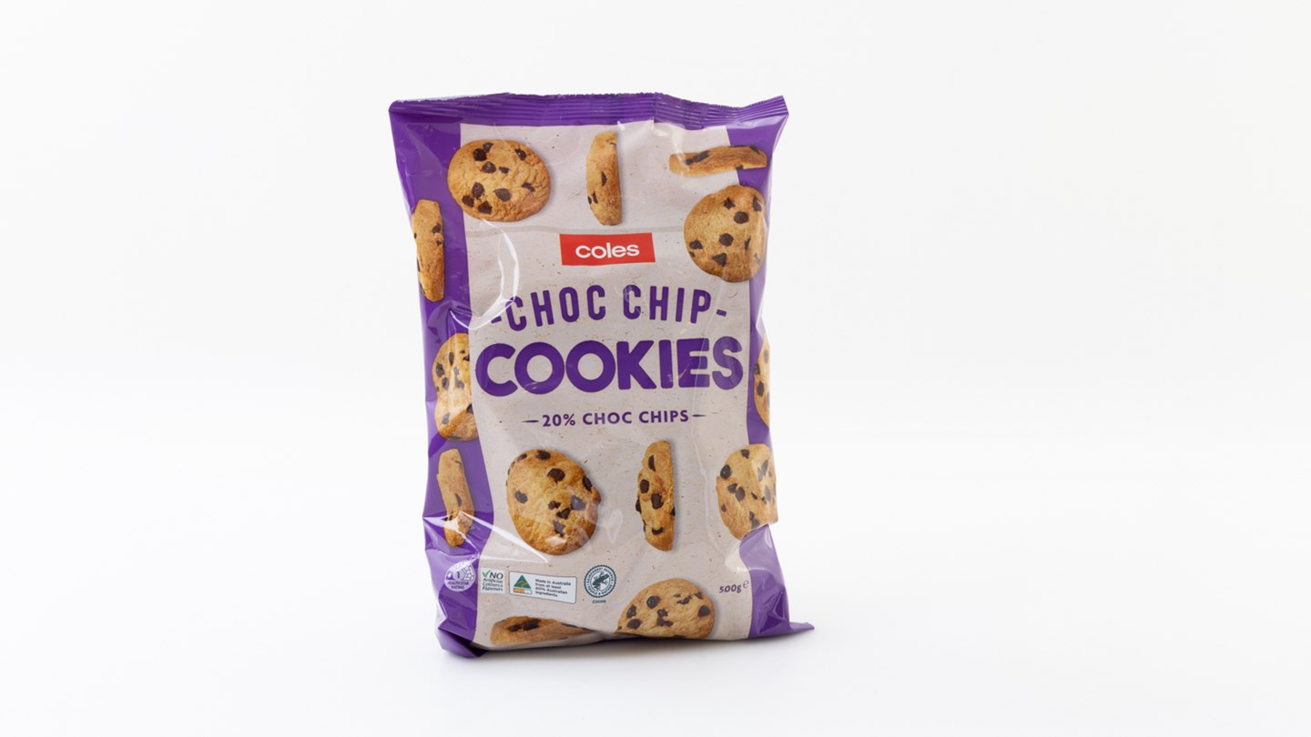 Coles (Bakery) Choc Chip Cookies Review | Chocolate chip cookie | CHOICE