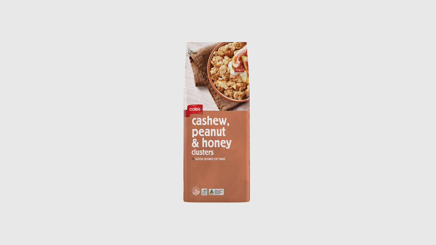 Coles Clusters Cashew, Peanut & Honey Review | Breakfast cereals ...