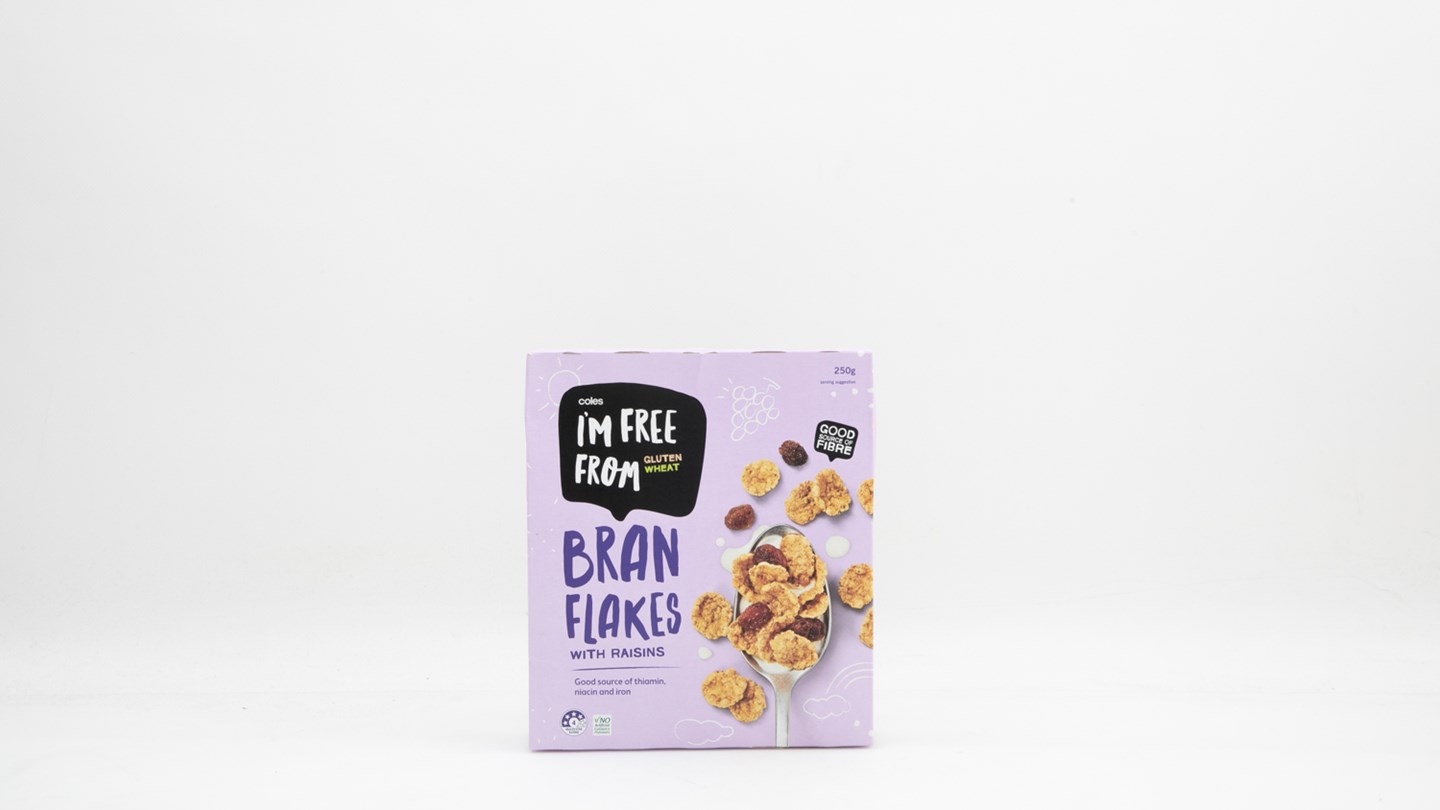 Coles I'm Free From Gluten Wheat Bran Flakes with Raisins Review ...