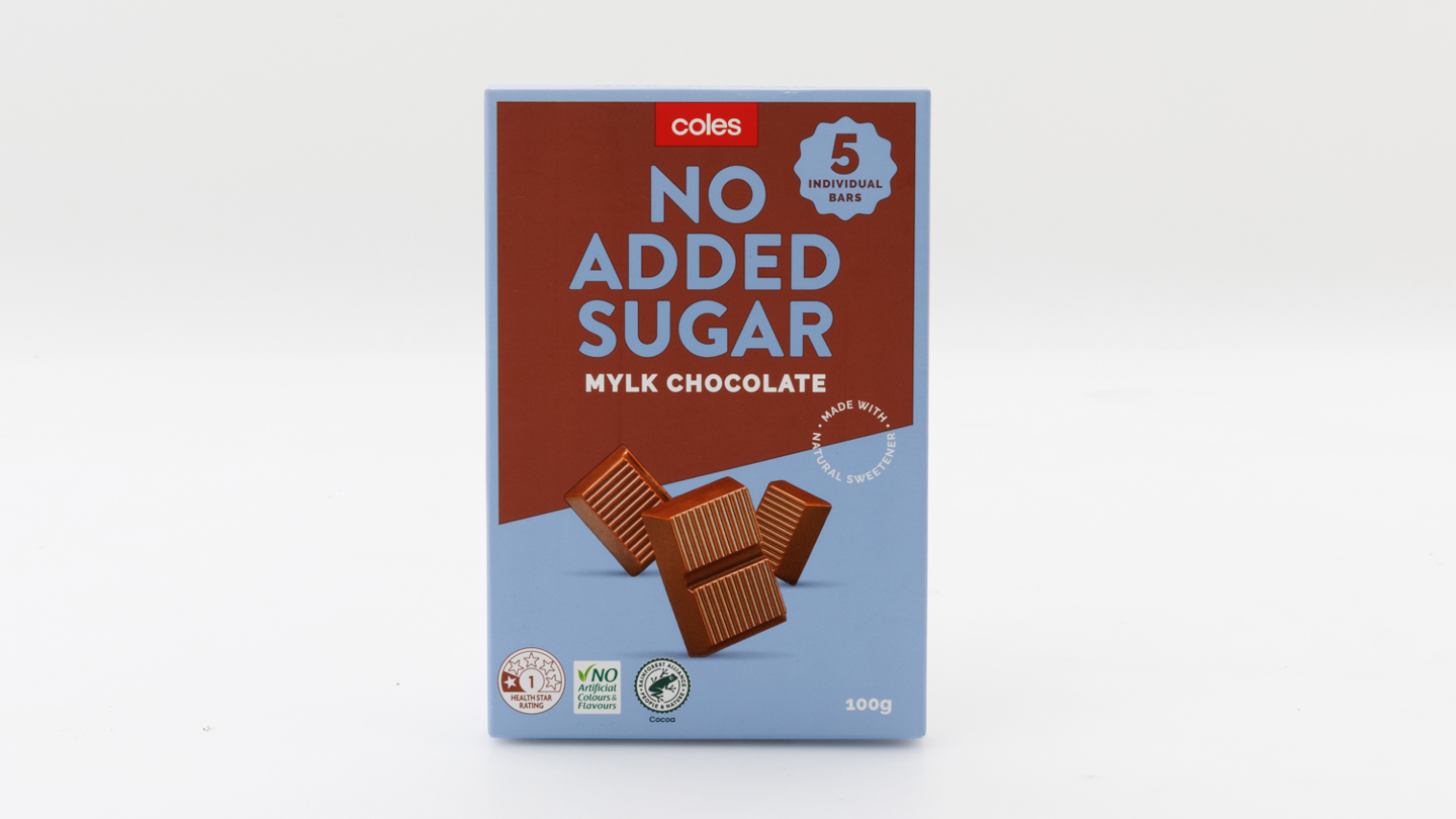 Coles No Added Sugar Mylk Chocolate Review | Milk chocolate | CHOICE