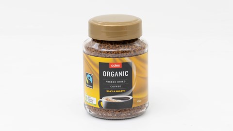 Coles Organic Freeze Dried Coffee Review | Instant coffee | CHOICE