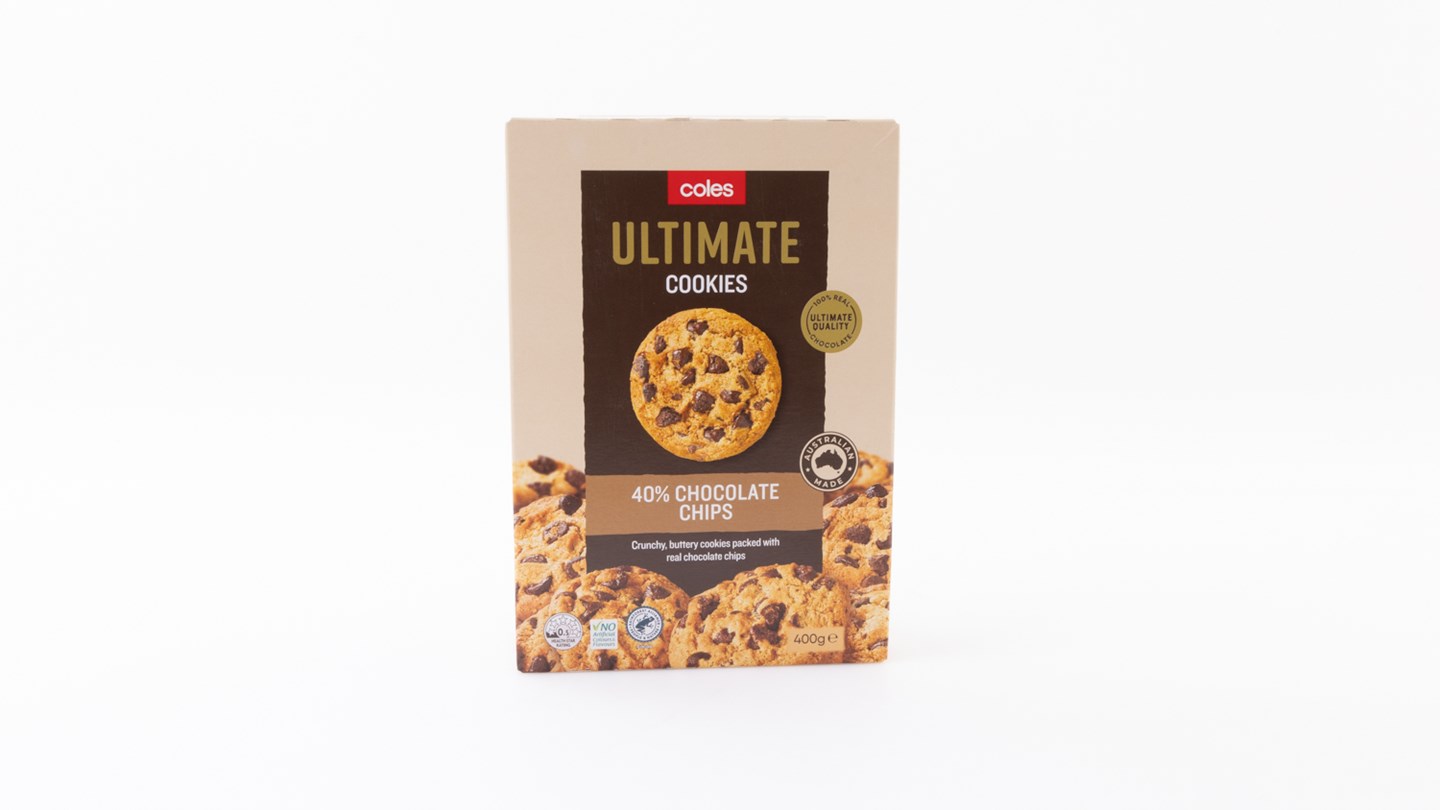 Coles Ultimate Cookies 40% Chocolate Chip Review | Chocolate chip ...