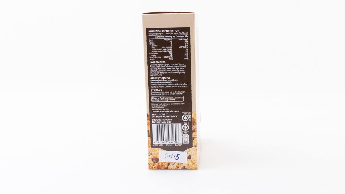 Coles Ultimate Cookies 40% Chocolate Chip Review | Chocolate chip ...