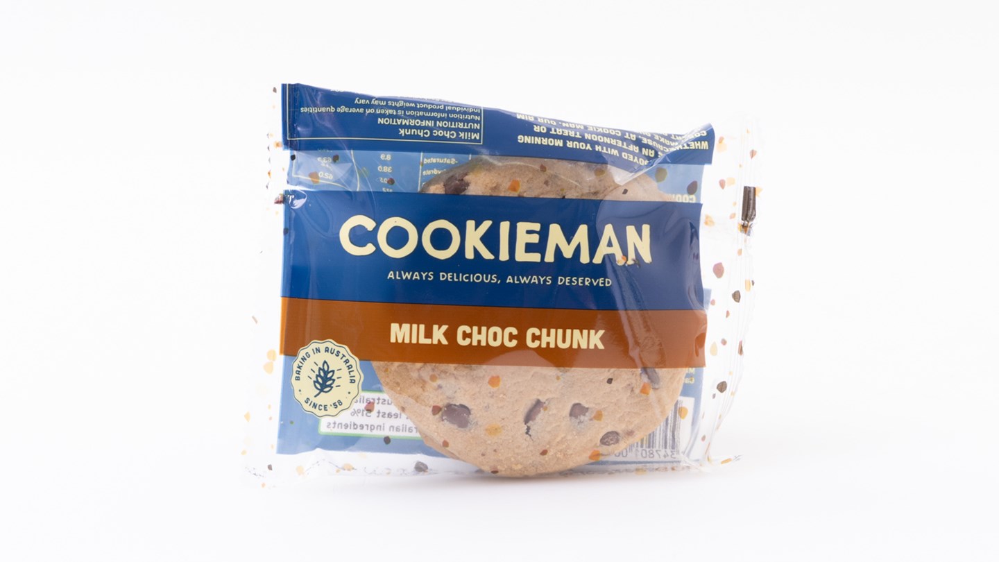 Cookie Man Milk Choc Chunk Review | Chocolate chip cookie | CHOICE