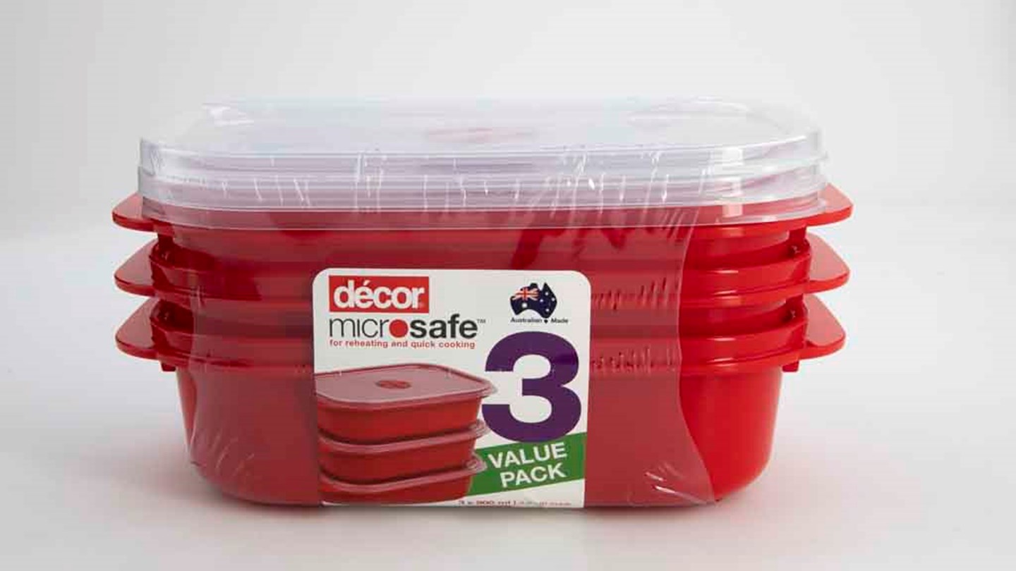 Décor Microsafe Oblong Set of 3 124550 Review | Plastic food container ...