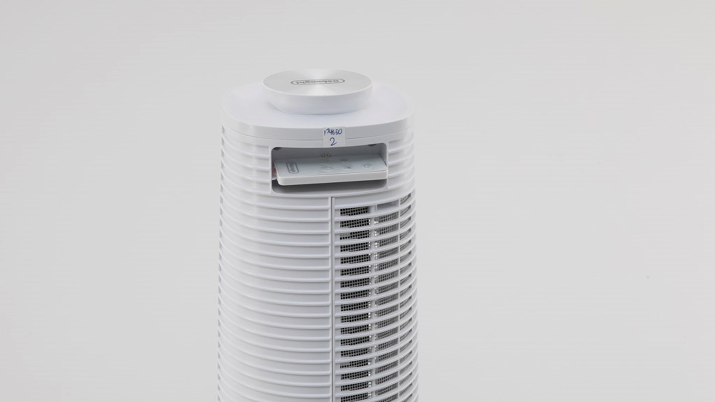 DeLonghi Dual Oscillation Tower Fan DETF122.WH Review | Pedestal and ...