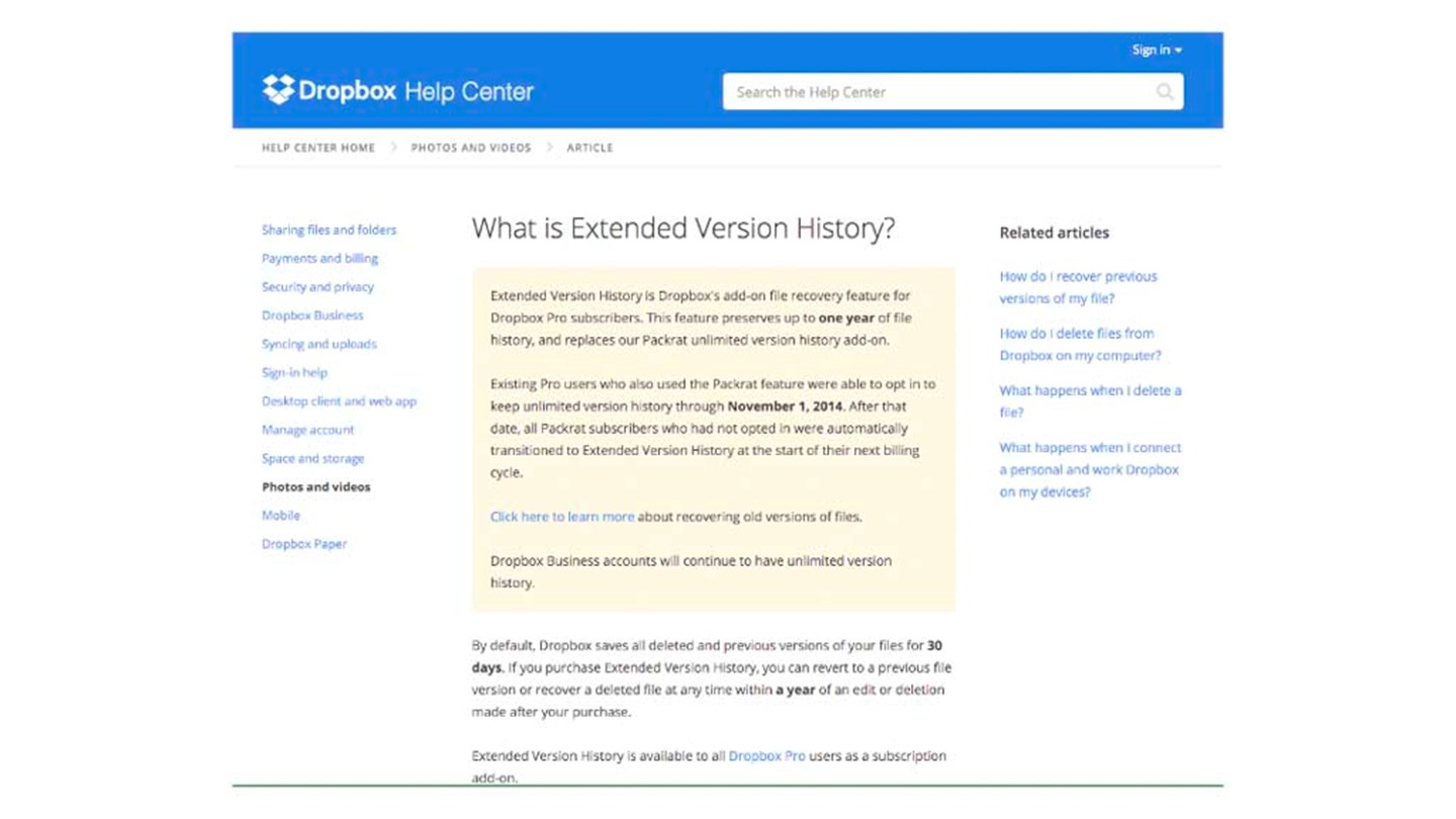 Dropbox online storage Review | Online cloud storage | CHOICE