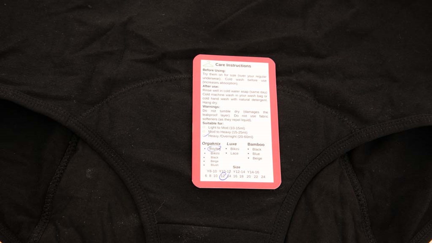 Eco Period Orgaknix Super Boyleg (super) Review | Period underwear | CHOICE
