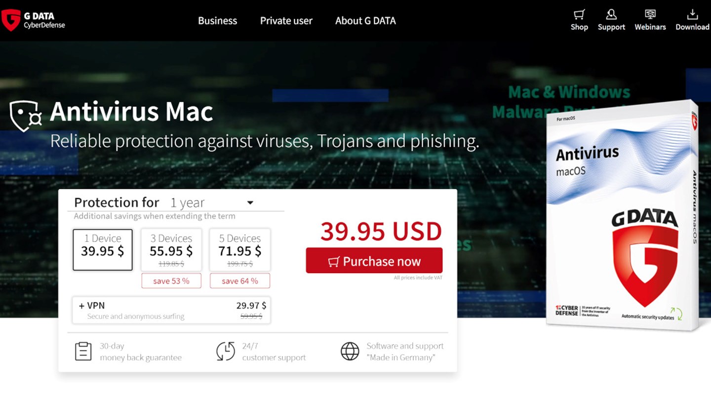 G Data AntiVirus Mac Review | Antivirus desktop security software | CHOICE