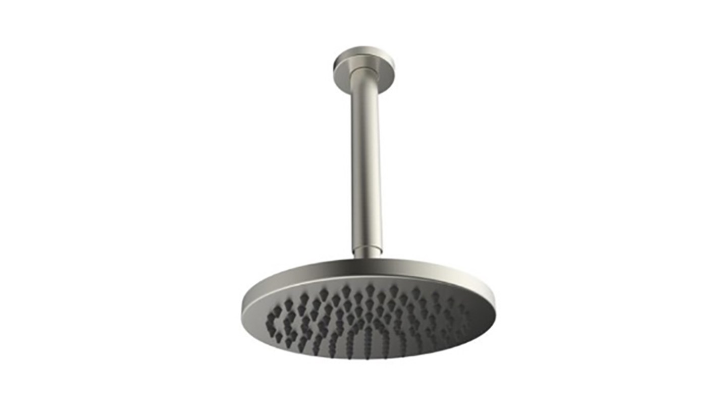 Gareth Ashton Overhead Horizontal Circular Ceiling Shower Brushed ...