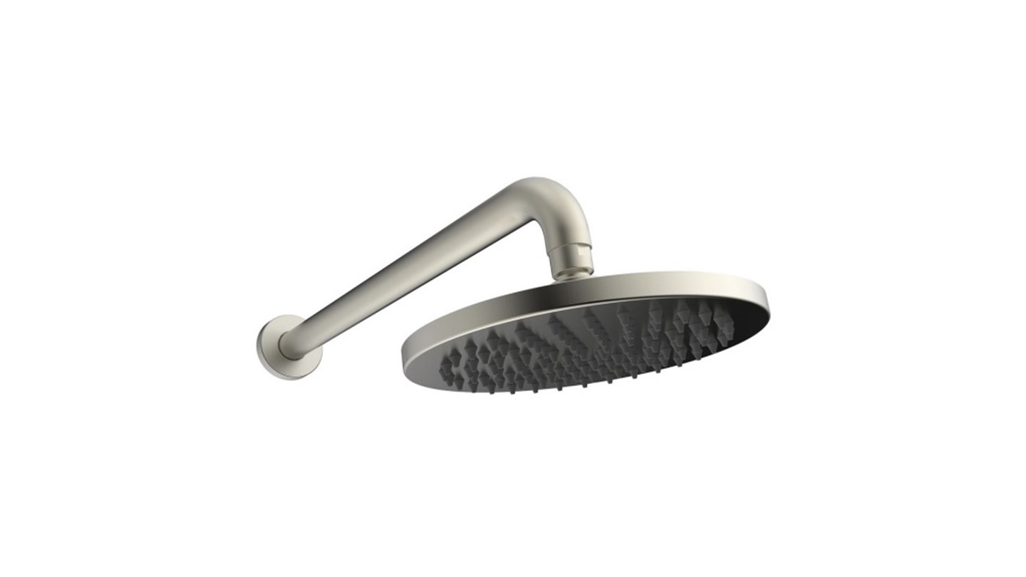 Mizu Drift Twin Rail Shower and 300 ABS Overhead with Top Rail Water ...