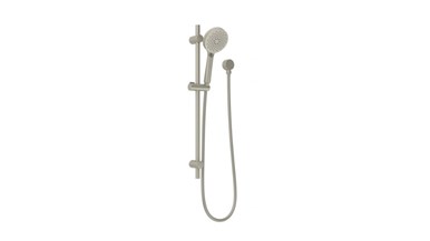 Greens Tundra 3 Function Shower on Adjustable Rail Brushed Nickel ...