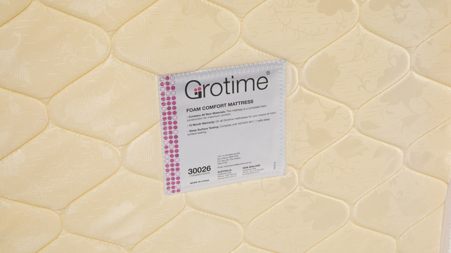 Grotime Foam Comfort Mattress 30026 Review | Cot mattress | CHOICE
