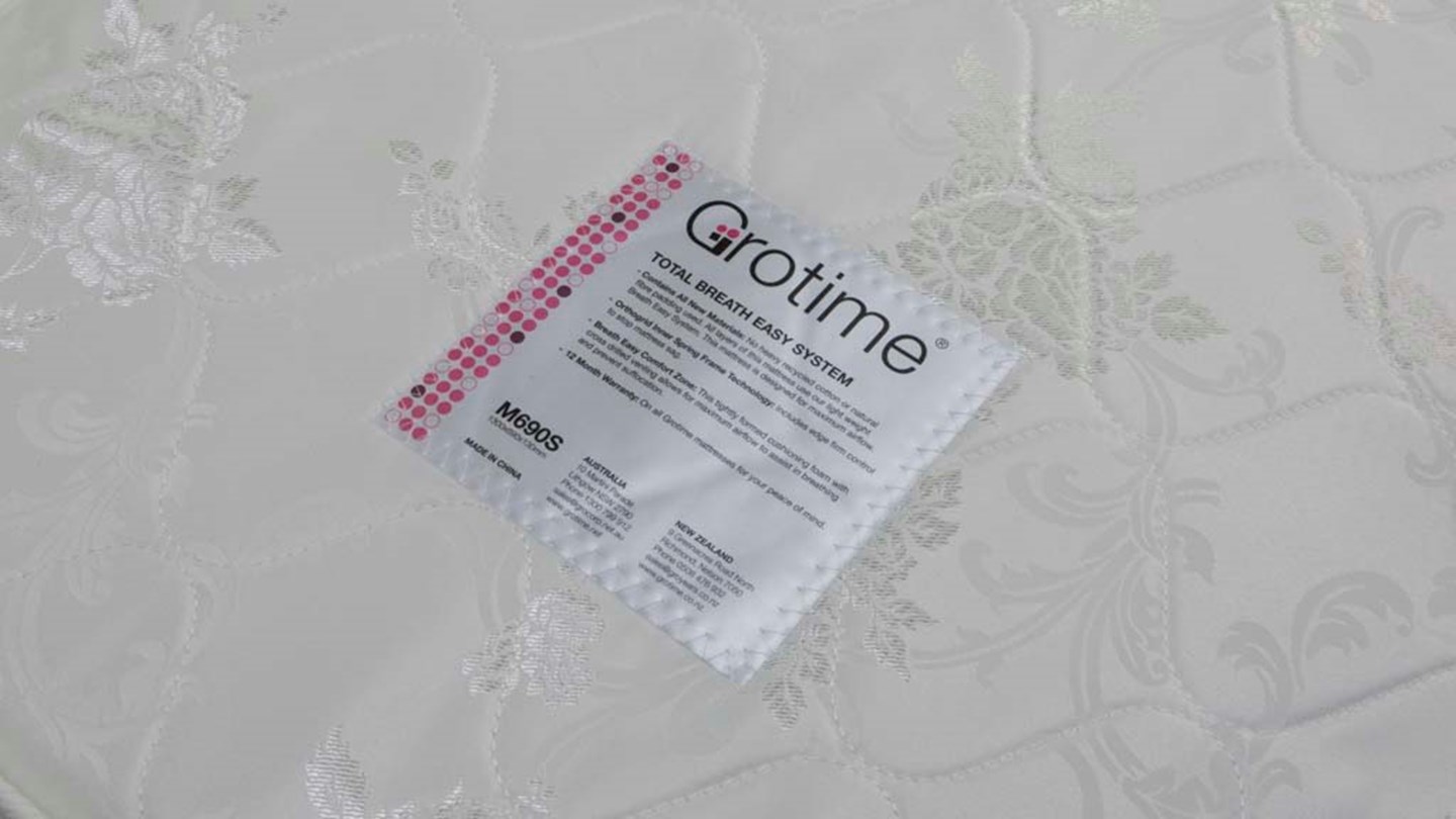 Grotime Total Breath Easy System M690S Review | Cot mattress | CHOICE