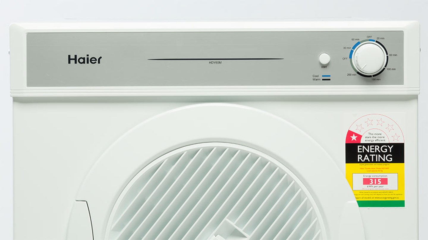 Haier HDY-60M Review | Clothes dryer | CHOICE