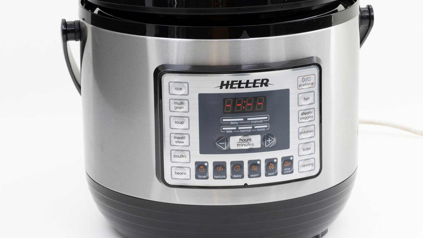 Heller HPC1000 6L Electric Digital Slow Pressure Cooker Stainless Steel ...