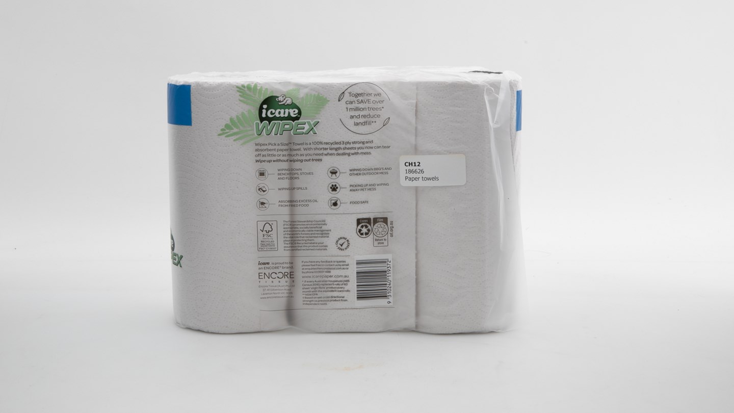 iCare Wipex Pick a Size Review | Paper towel | CHOICE