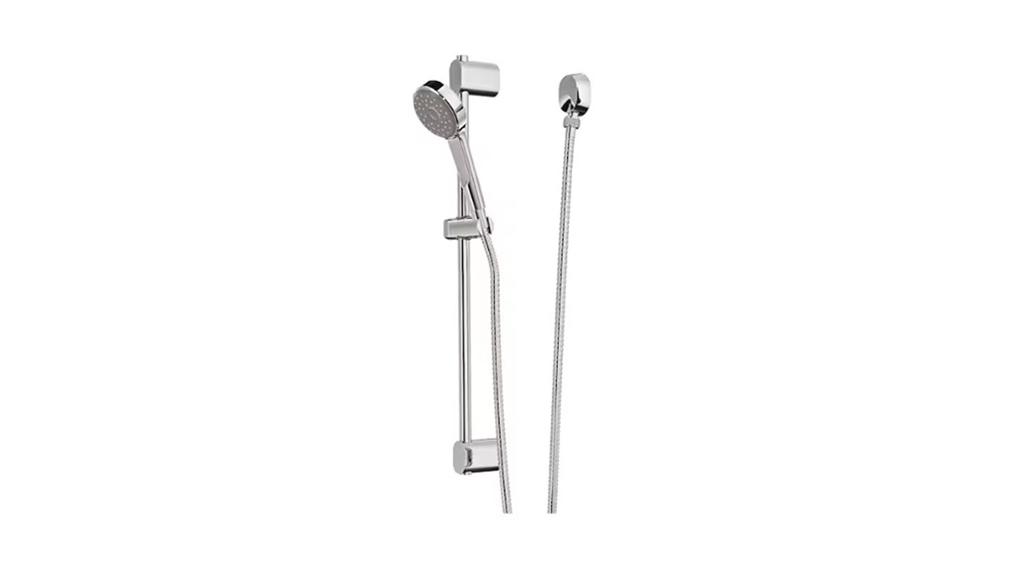 Ikea Brogrund Riser rail w handshower/wall outlet, chrome-plated 603. ...