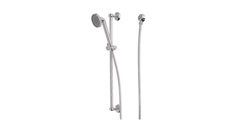 Ikea Vallamosse Riser rail w handshower/wall outlet, chrome-plated 703. ...